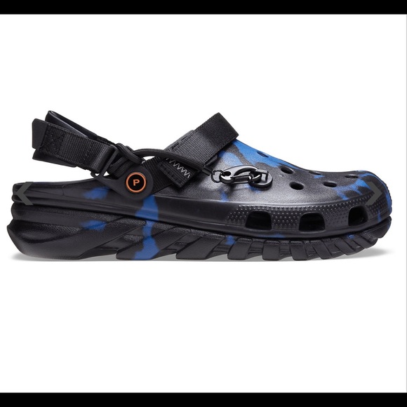 CROCS | Shoes | Post Malone X Croc Duet Max Clog Size 8 Black Blue ...